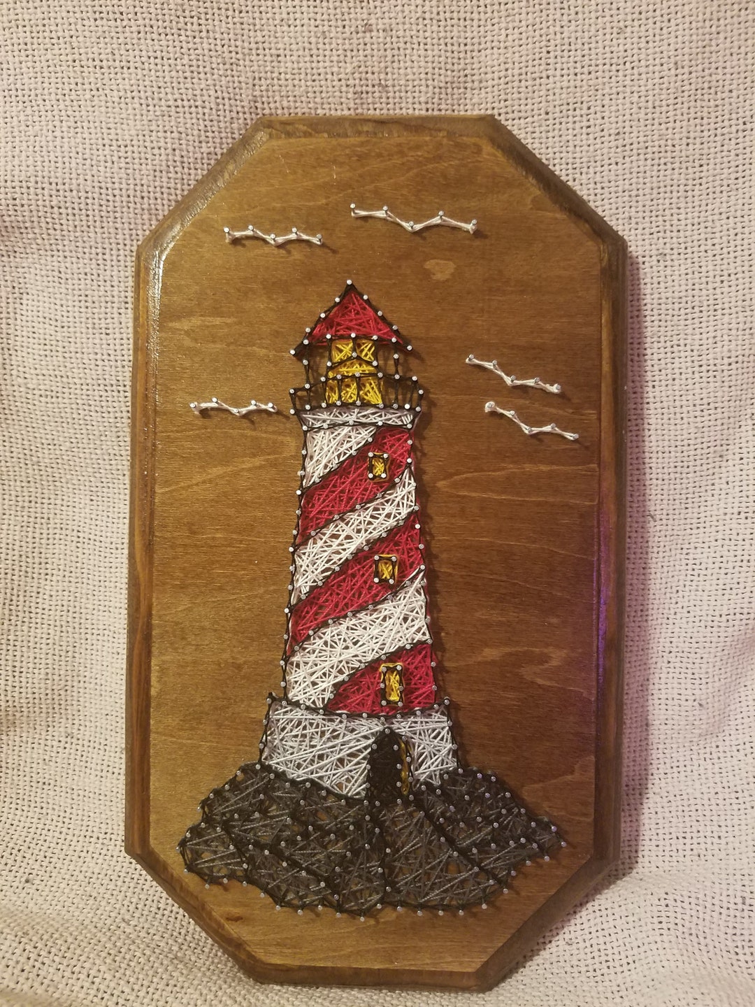 Lighthouse String Art Wall Decor - Etsy