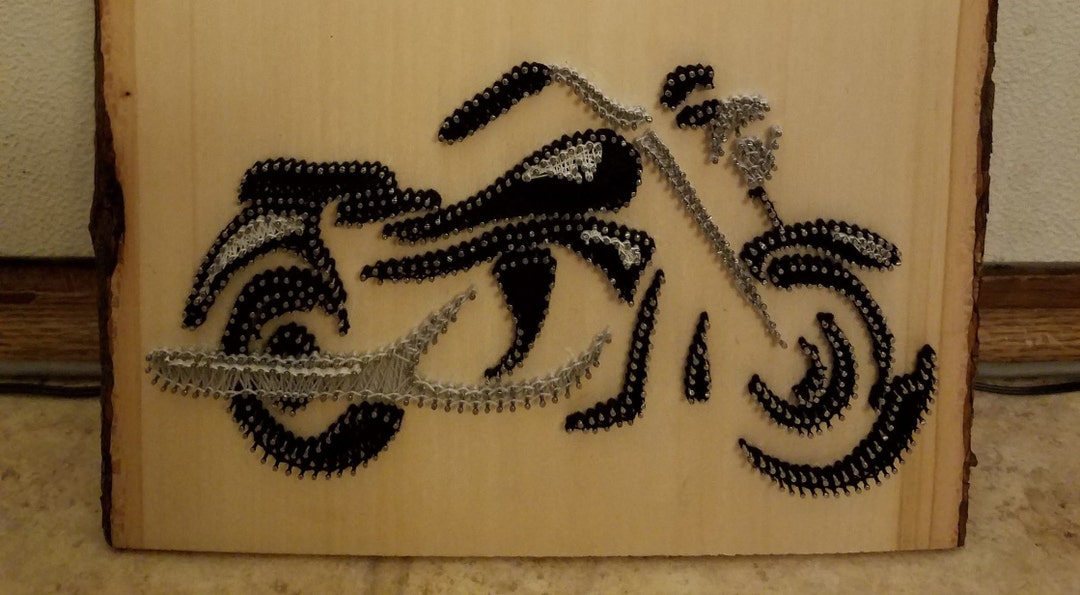 Motorcycle String Art Sign - Etsy