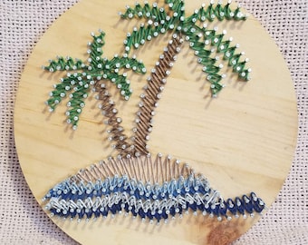 Beach String Art Beach Inspired Wall Decor Beach Wall Art Beach Home ...