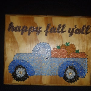 Autumn/fall String Art Wall Decor (varying Sizes & Designs) - Etsy