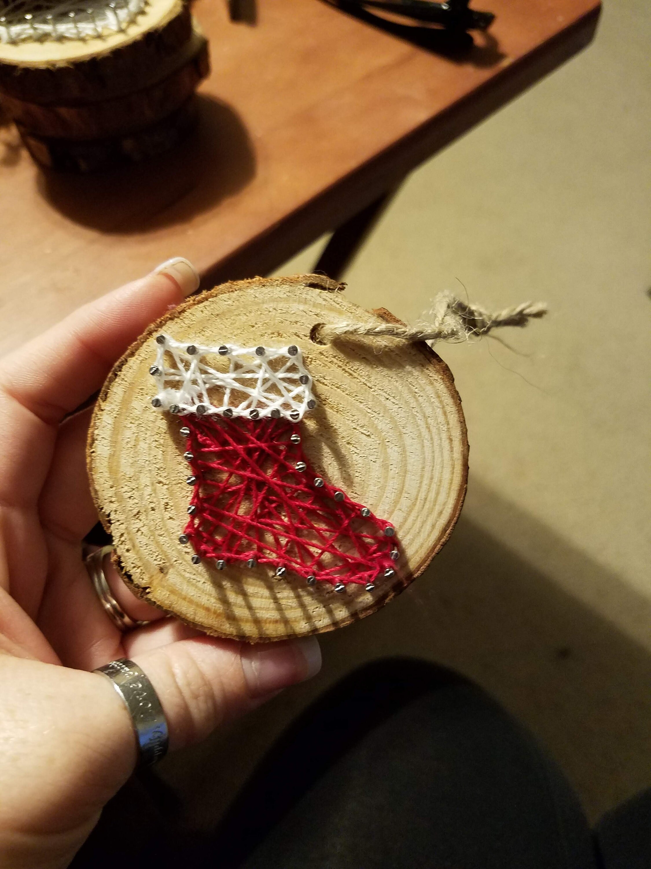 String Art Christmas Ornaments - Etsy