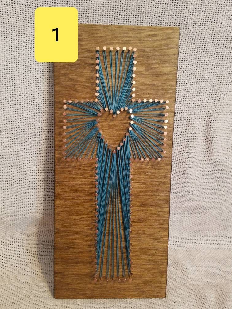 Cross String Art Sign - Etsy