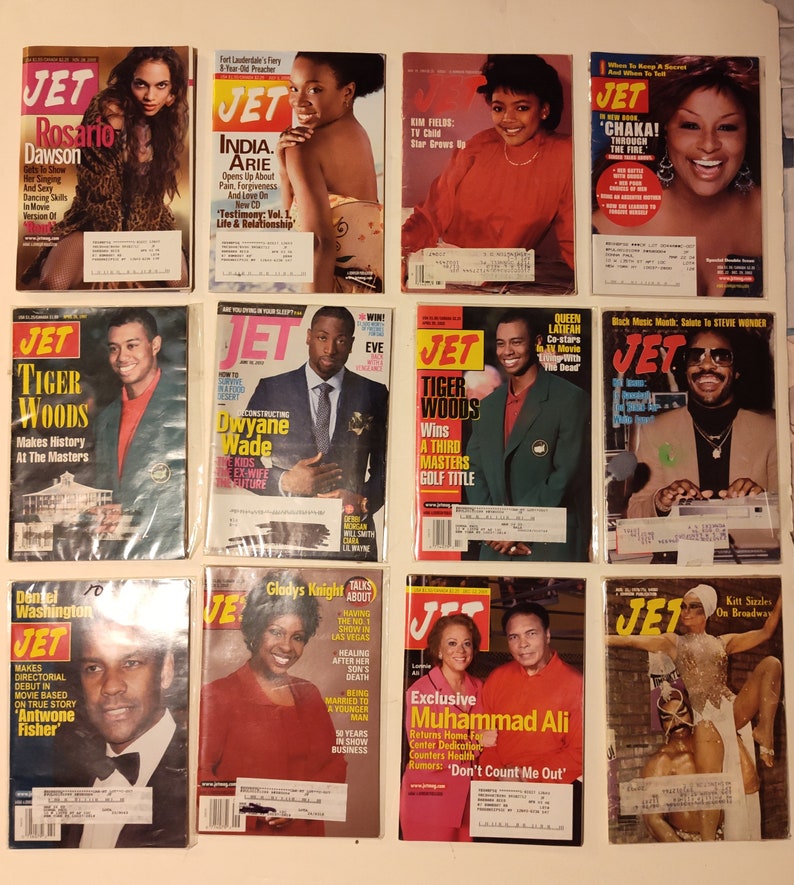 Lot of 28 Vintage Jet Magazines . - Etsy