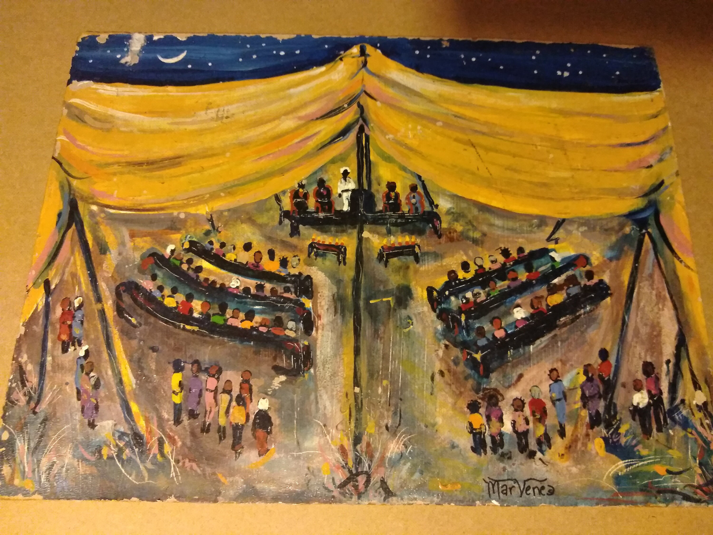 Painting Old Fashioned Tent Revival; Marvenea Rainwater Art ...