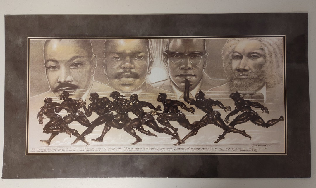 Roderick Vines, Running Out of Time Print, 21'' X 39'' Matted. - Etsy