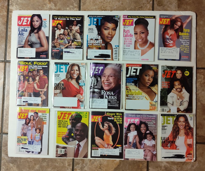 Lot of 28 Vintage Jet Magazines . - Etsy