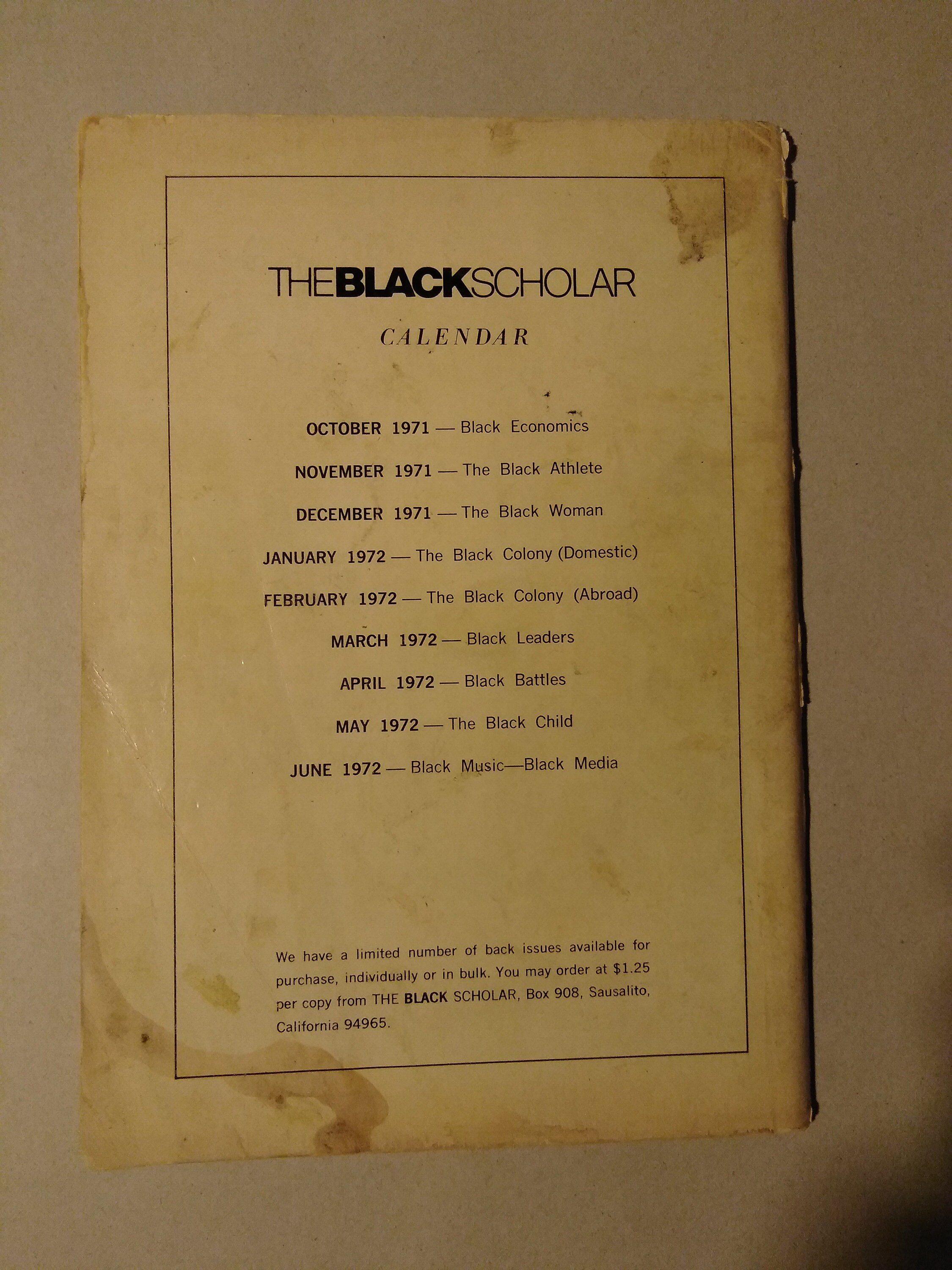 The Black Scholar Magazine, YOUNG BLACK WRITERS - Etsy