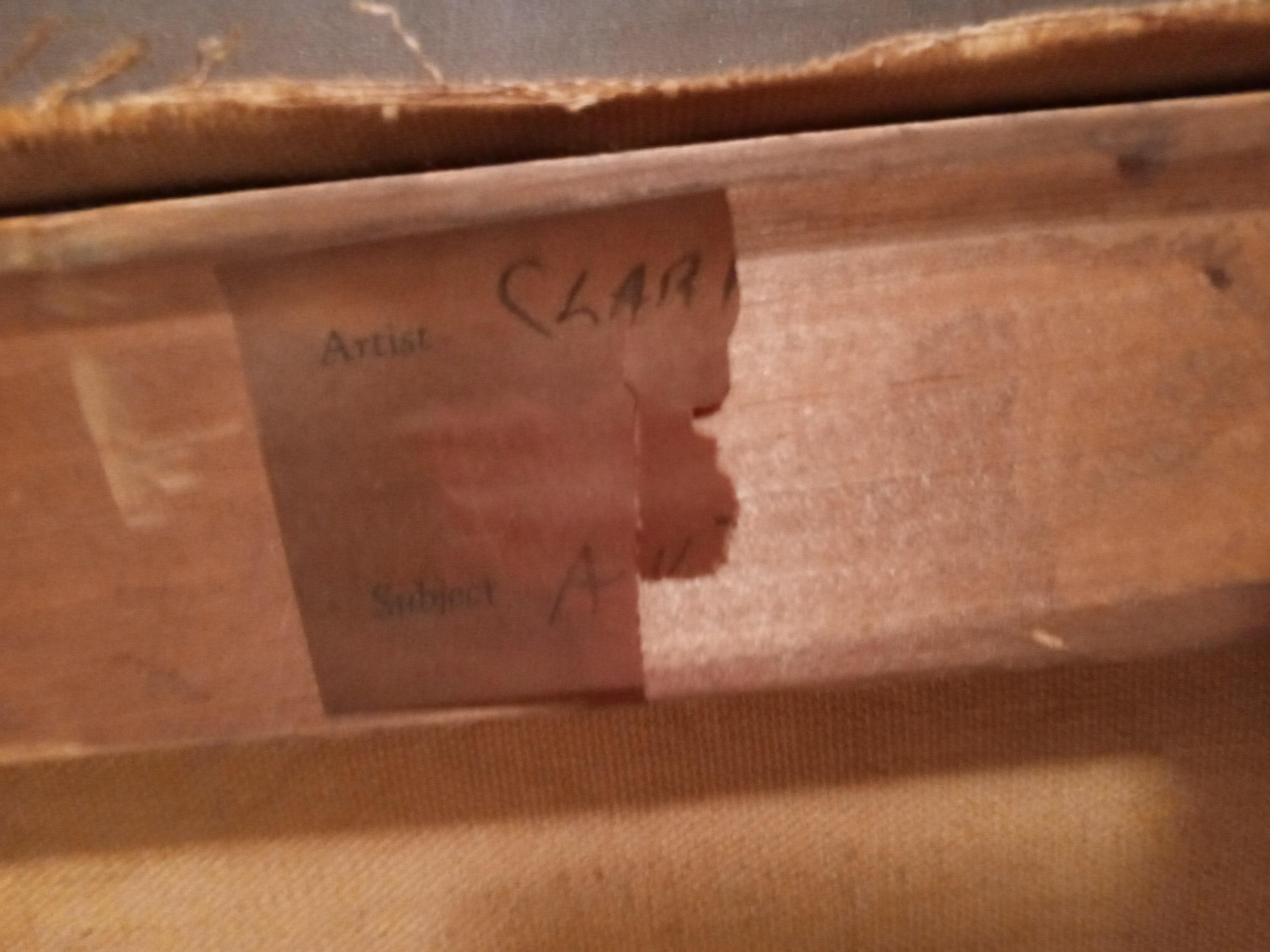 Antique Landscape Painting, Oil on Canvas, by Clara Inness, Size 24 X ...