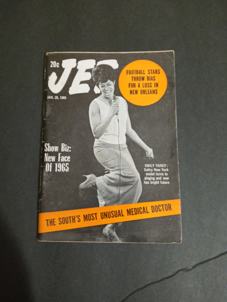 Vintage Jet Magazine Show Biz New Face of 1965 Jan 1965 - Etsy