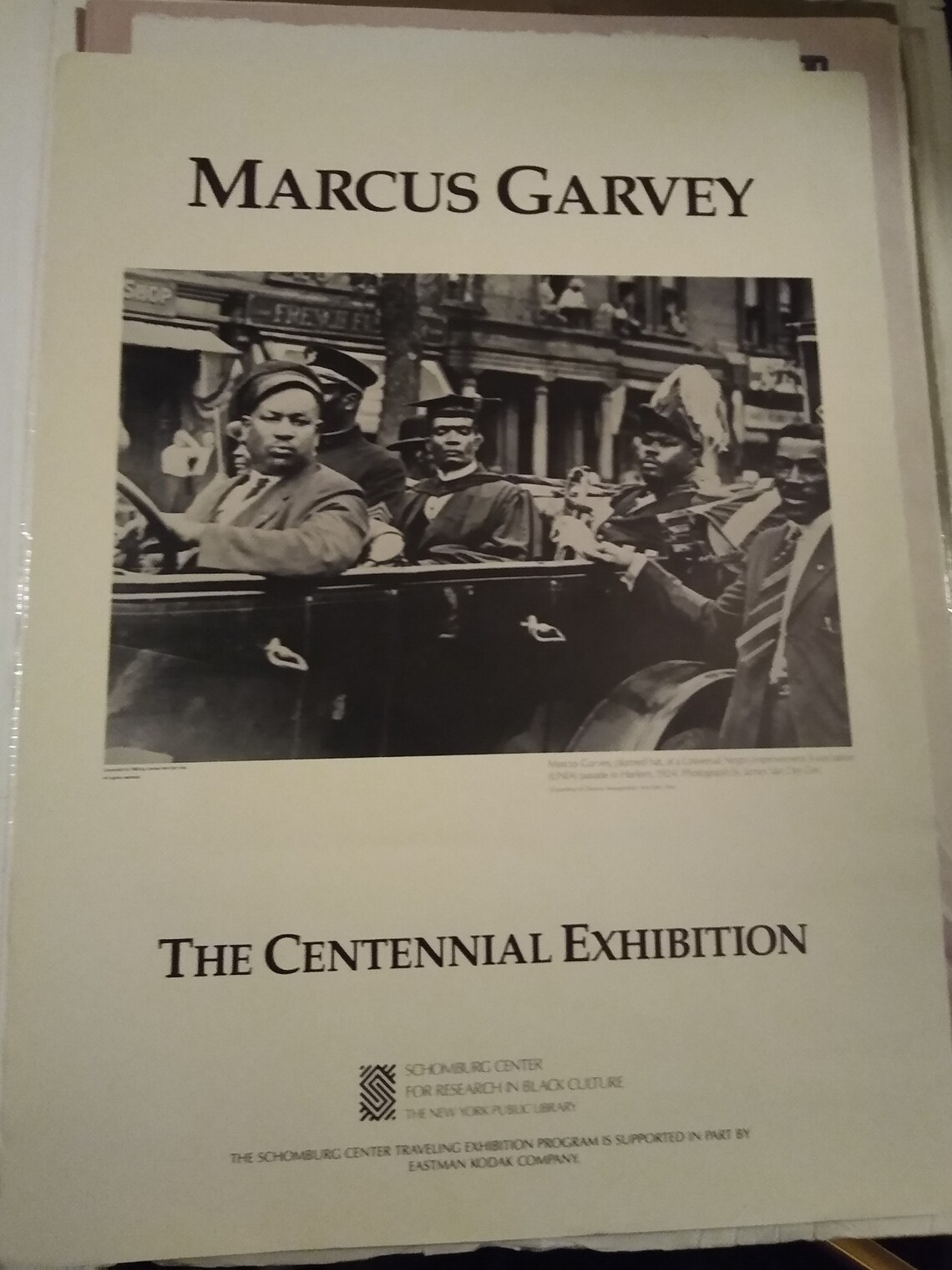 Marcus Garvey, THE CENTENNIAL EXHIBITION; Poster. - Etsy