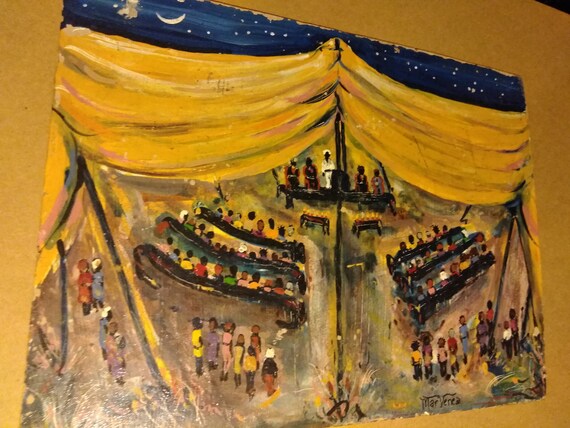 Painting Old Fashioned Tent Revival; Marvenea Rainwater Art ...