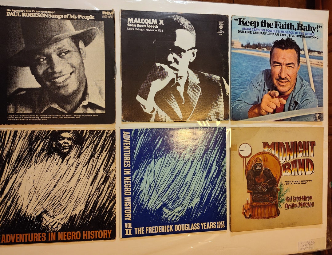 Lot of 12 Vintage Vinyl Albums on Africa and African American History ...