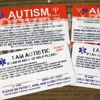 Editable Autism ID Card | Emergency Contact Card | Autism Medical Card ...
