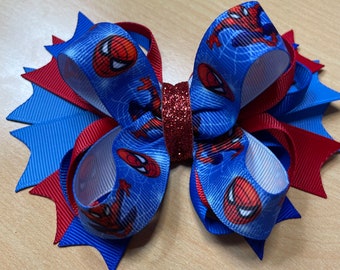 Spider Man Bow - Etsy