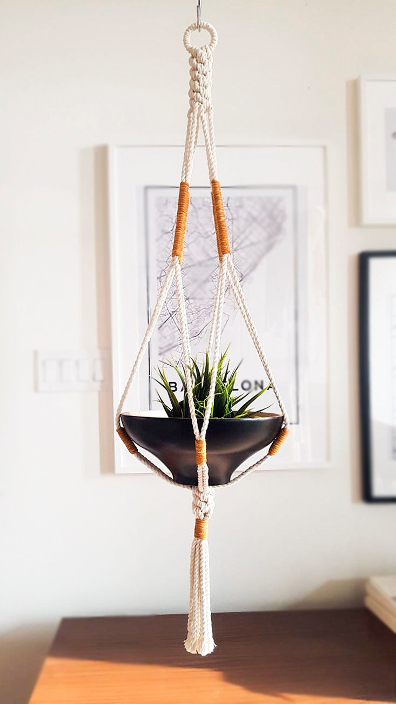 Macrame Plant Hanger Macrame Pot Holder Plant Holder - Etsy