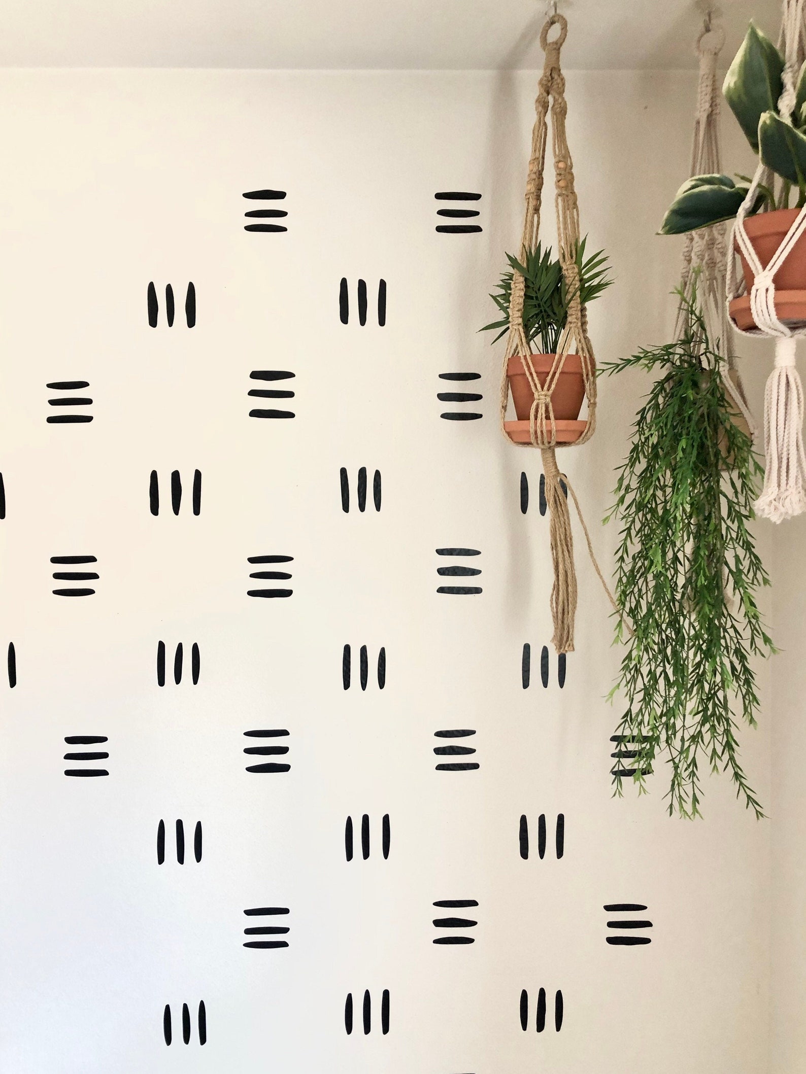 Line Wall Decals / Hatch Wall Decals / Bohemian Wall Decals - Etsy