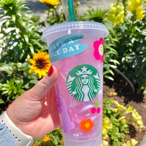 Cute Kawaii Starbucks Cold Cup | Customizable Starbucks Cups - Etsy