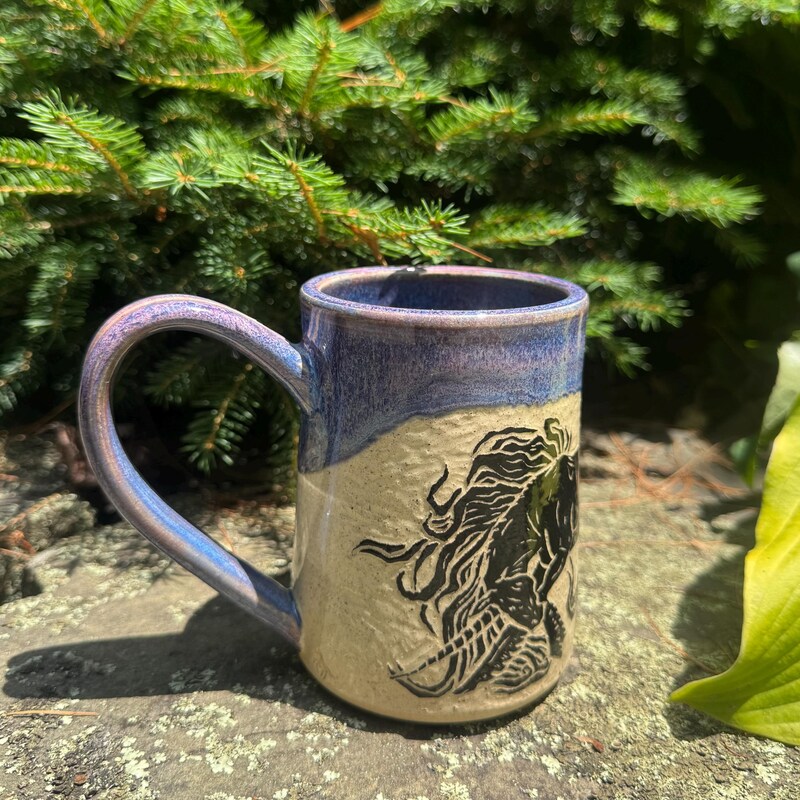 Sgraffito Mug - Etsy