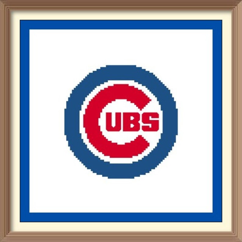 Chicago Cubs Cross Stitch Pattern: Needlepoint Embroidery | Etsy