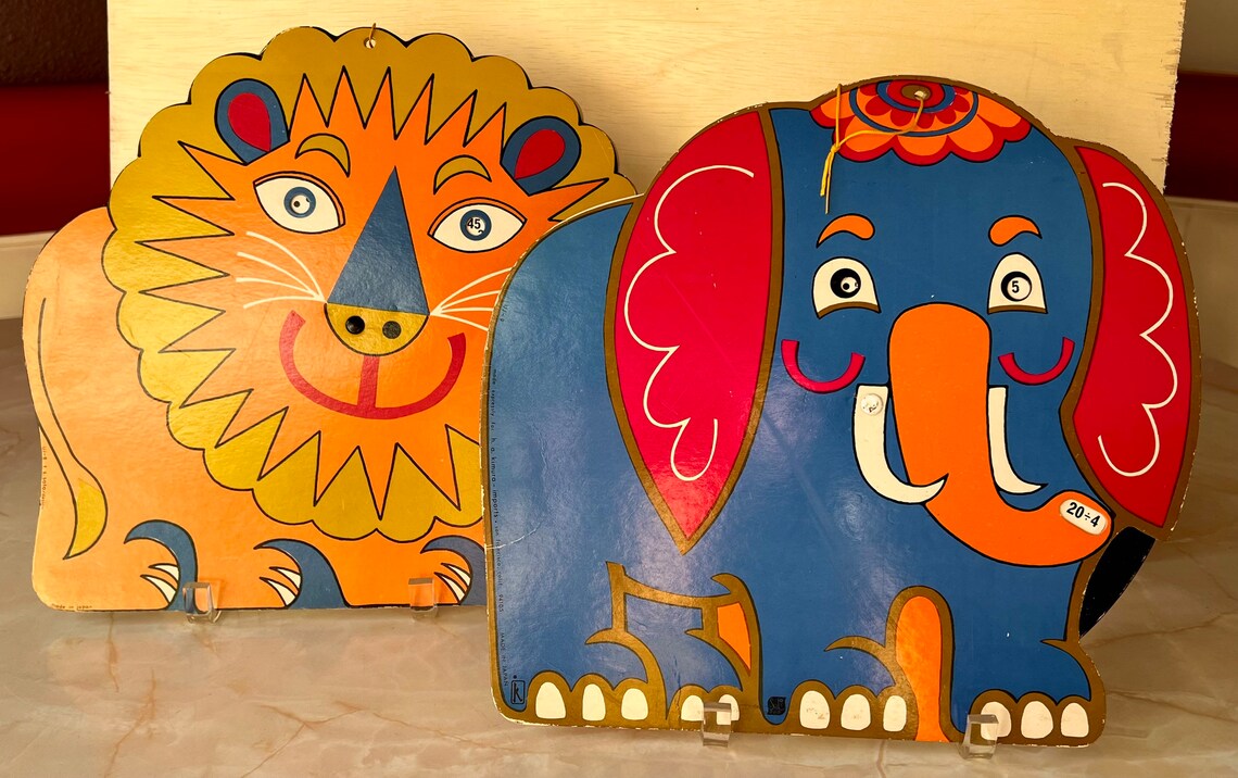 Vintage Mid Century Children’s Math Learning Wheels - Multiple & Divide ...