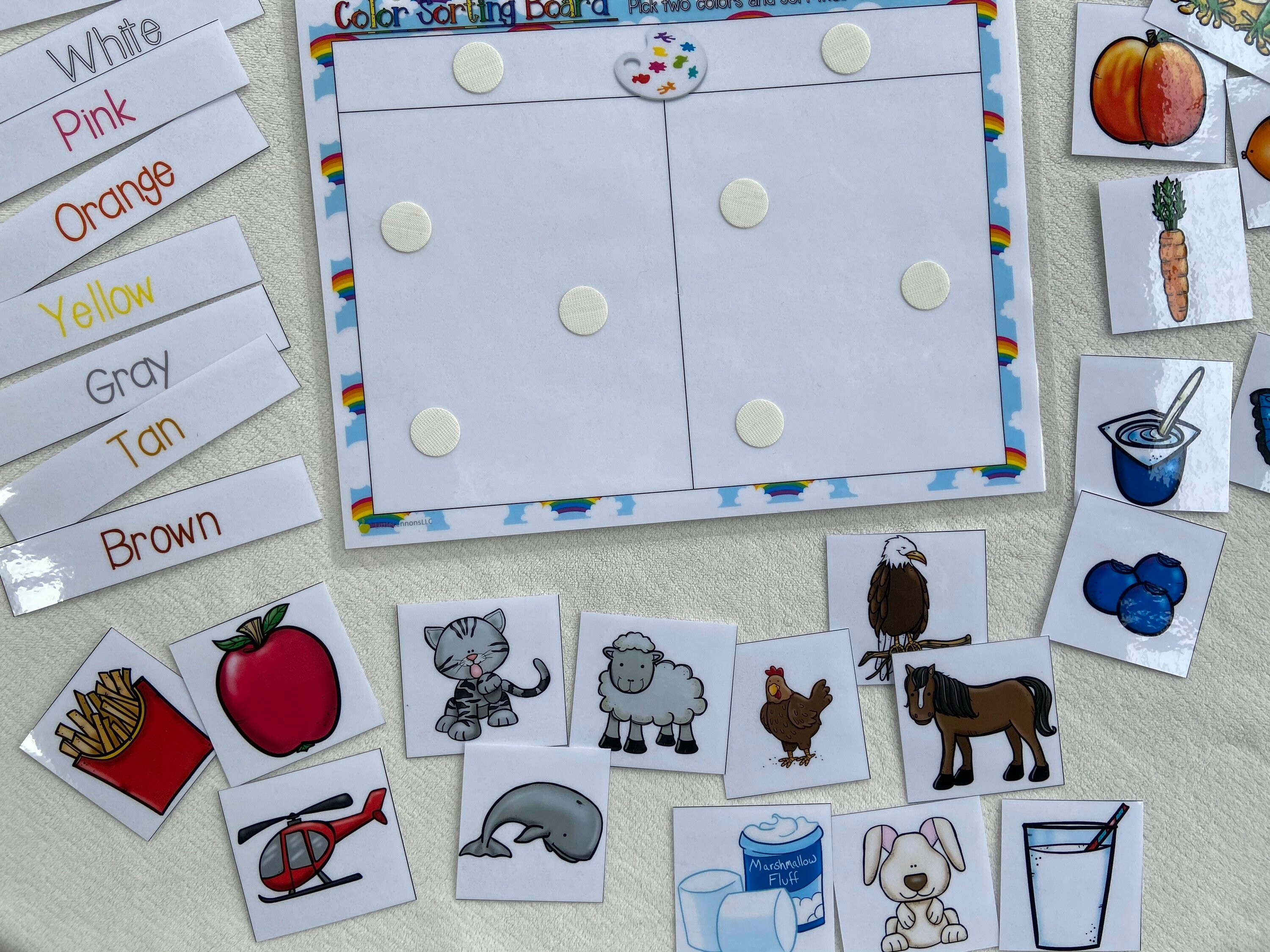 Color Sorting Digital Download Homeschool Activity | Etsy