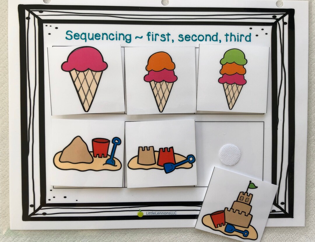 Sequencing Board, Busy Book Activity, Preschool, Prek, Homeschool, Math ...