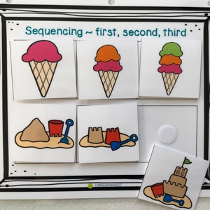 Sequencing Board, Busy Book Activity, Preschool, Prek, Homeschool, Math ...