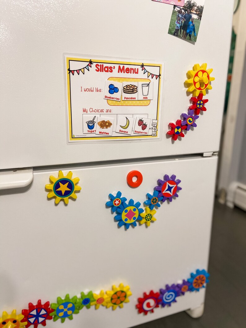 Digital Download Food Choice Board Menu visual autism | Etsy