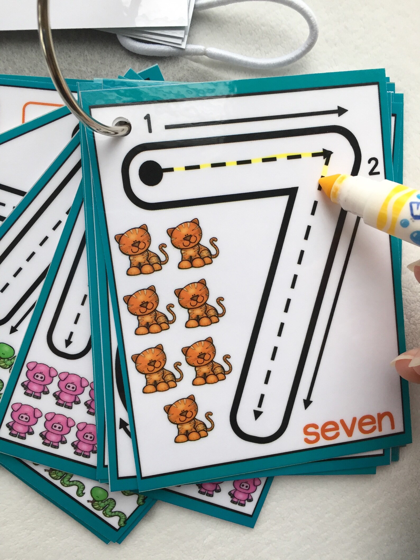 PDF Digital Download Little Numbers Dry Erase Counting Clip - Etsy