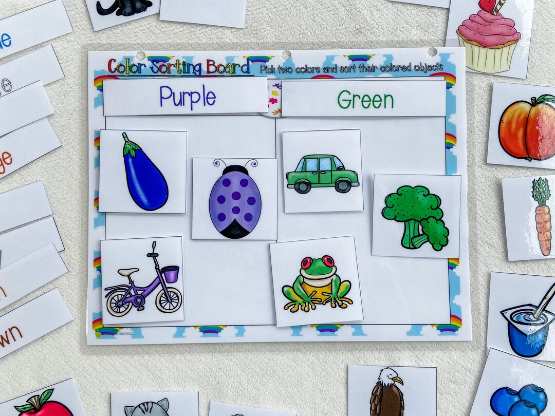 Color Sorting Digital Download, Homeschool Activity, Preschool, Toddler ...