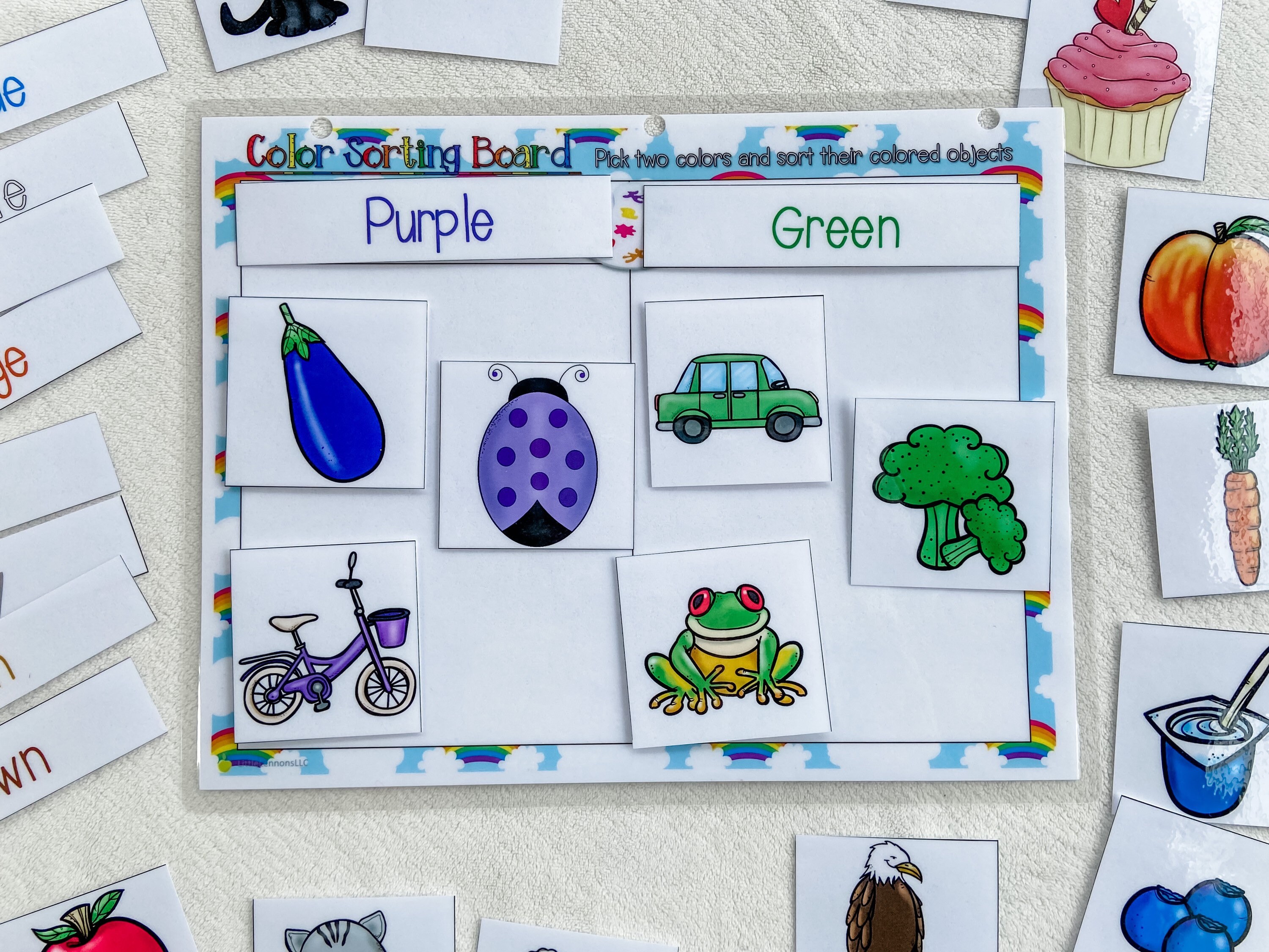 Color Sorting Digital Download Homeschool Activity | Etsy