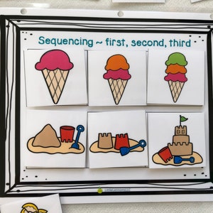 Sequencing Board, Busy Book Activity, Preschool, Prek, Homeschool, Math ...