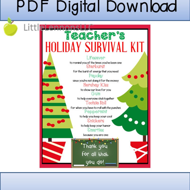 Survival Kit for Teachers - Etsy