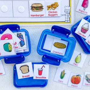 Digital Download Food Choice Board, Menu, Visual, Autism, Adhd, Speech ...