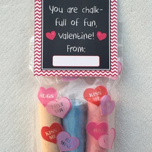 Printable Sidewalk Chalk Kids Class Valentine, Gender Neutral, Digital ...