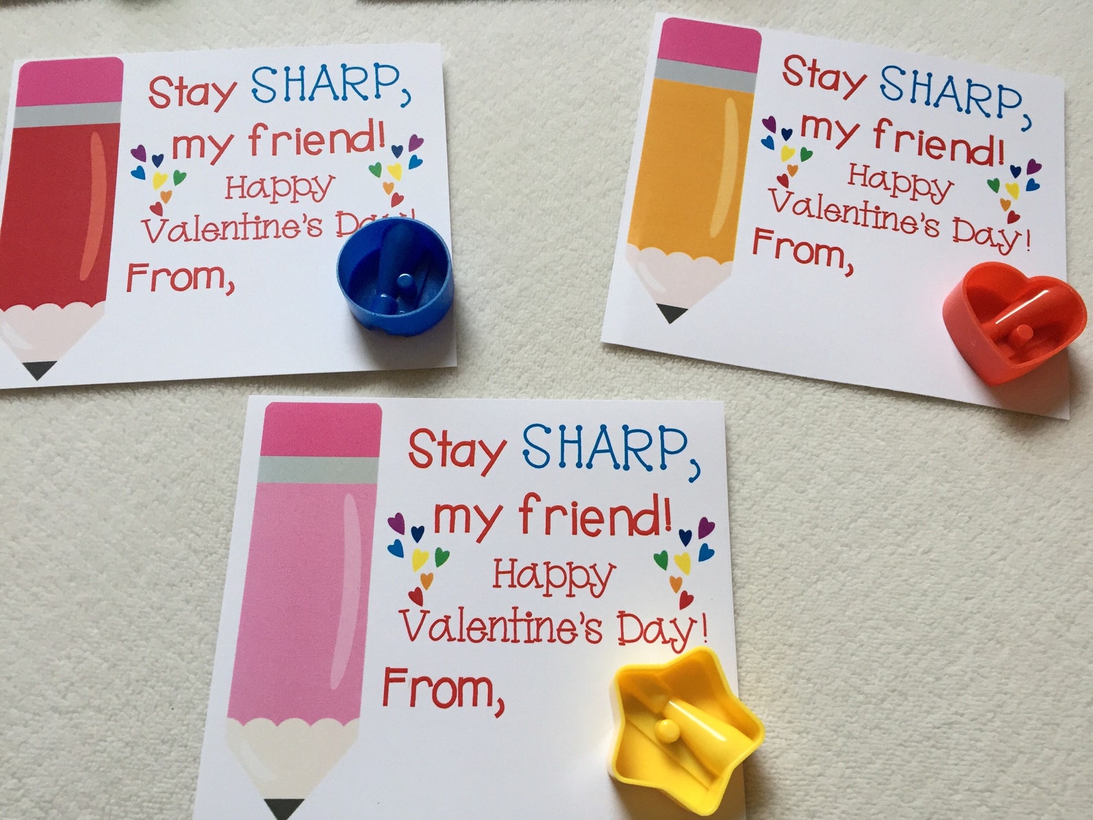Printable Valentine Pencil Sharpener Elementary School - Etsy