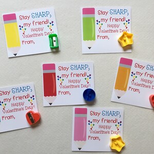 Printable Valentine, Pencil Sharpener, Elementary School Valentine ...