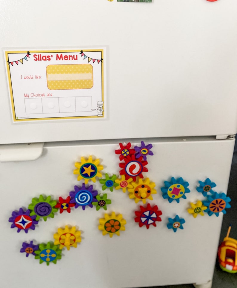 Digital Download Food Choice Board Menu visual autism | Etsy