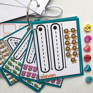 PDF Digital Download Little Numbers, Dry Erase, Counting, Clip Cards ...