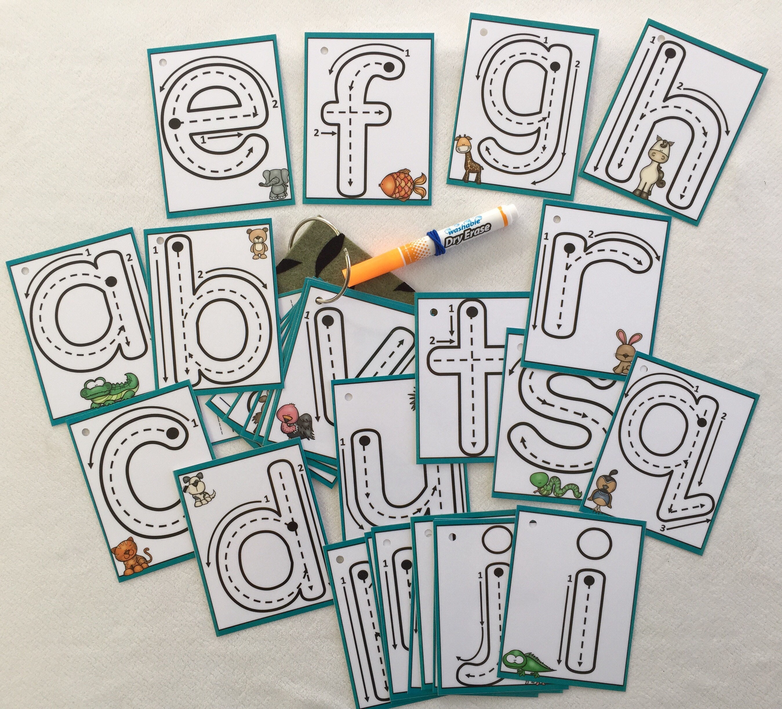 Digital Download Lowercase Little Letters Dry erase | Etsy