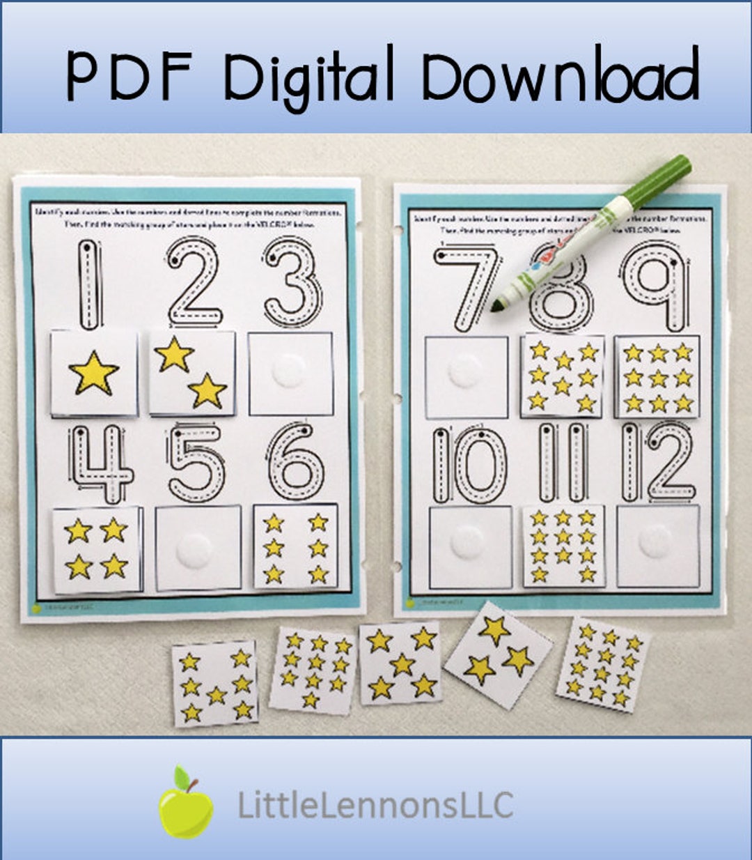 PDF Digital Download Number Formation, Counting Page, Learn to Write ...