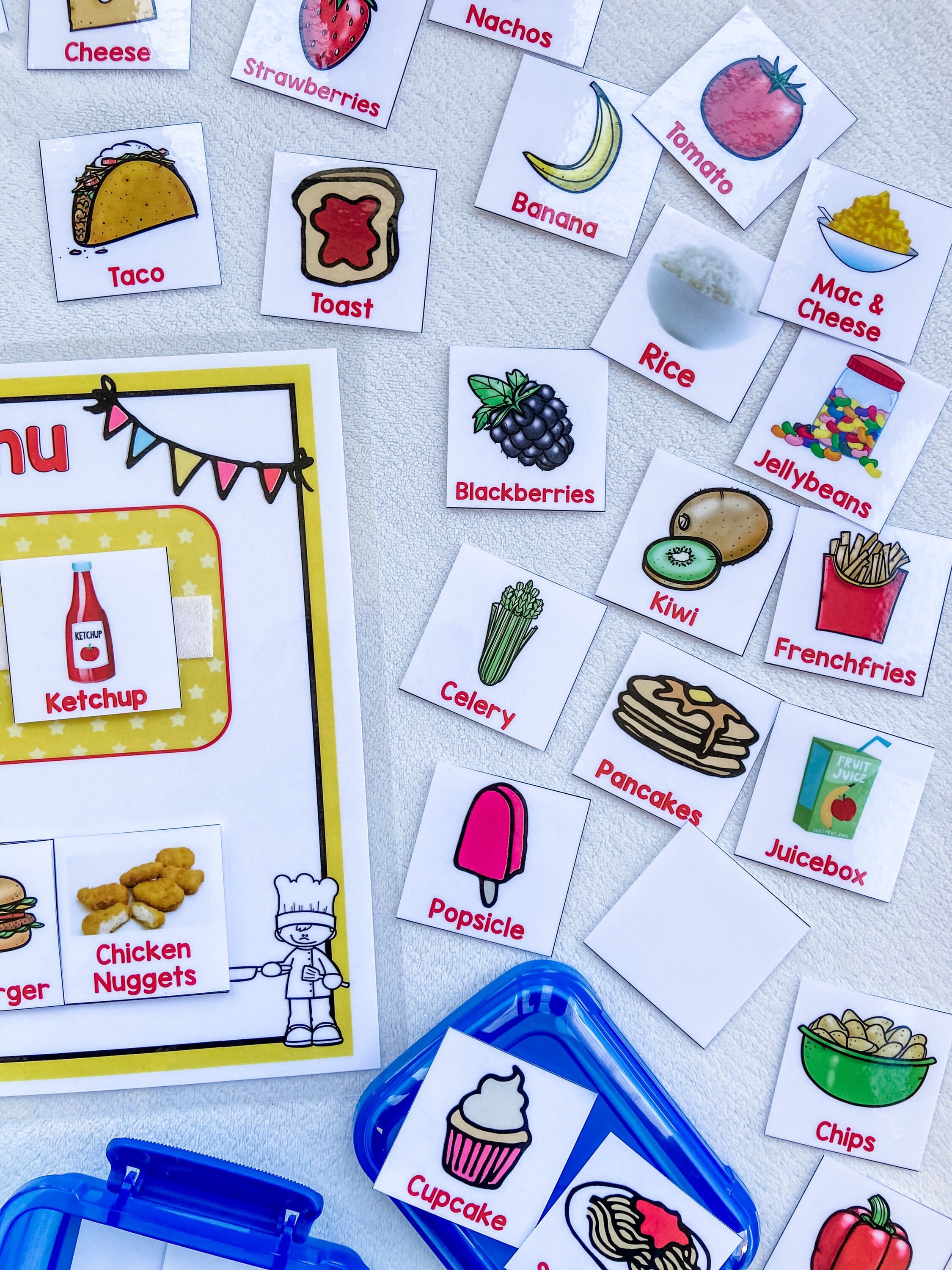 Digital Download Food Choice Board Menu Visual Autism - Etsy Singapore