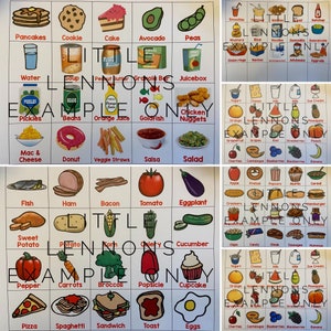 Digital Download Food Choice Board, Menu, Visual, Autism, Adhd, Speech ...