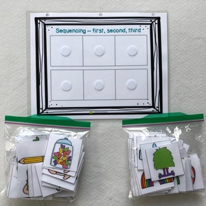 Sequencing Board, Busy Book Activity, Preschool, Prek, Homeschool, Math ...