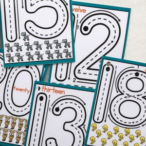 PDF Digital Download Little Numbers, Dry Erase, Counting, Clip Cards ...