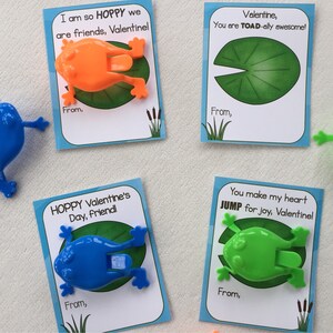 Printable Frog Hoppy Valentine, Preschool, School, Valentine's Day ...
