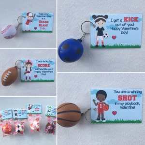Printable Sports Kids Class Valentine, Both Genders, Digital Download ...
