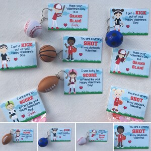 Printable Sports Kids Class Valentine, Both Genders, Digital Download ...