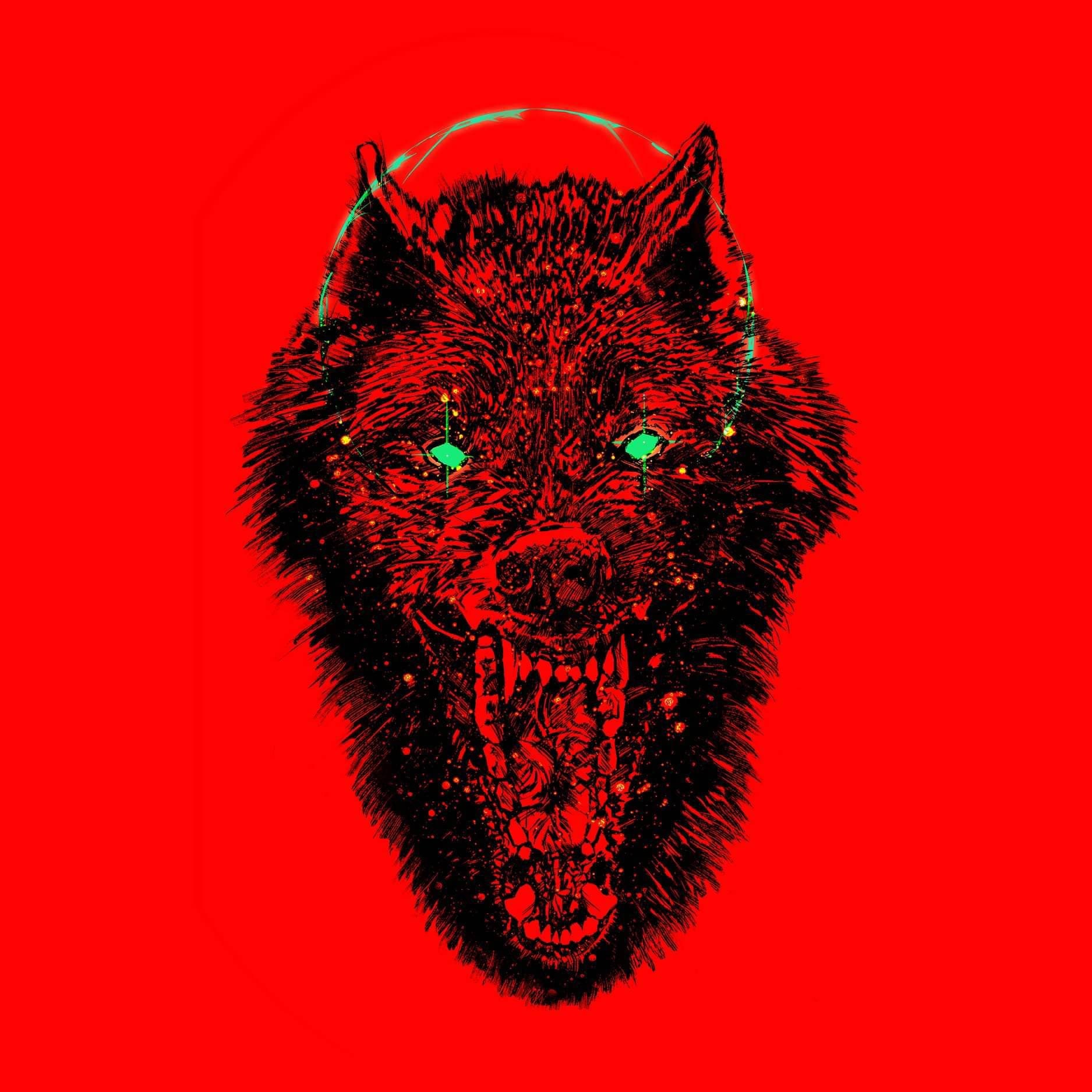 Wolf Glow, 8x10 High Quality Art Print by Alex Dakos, 2019 - Etsy