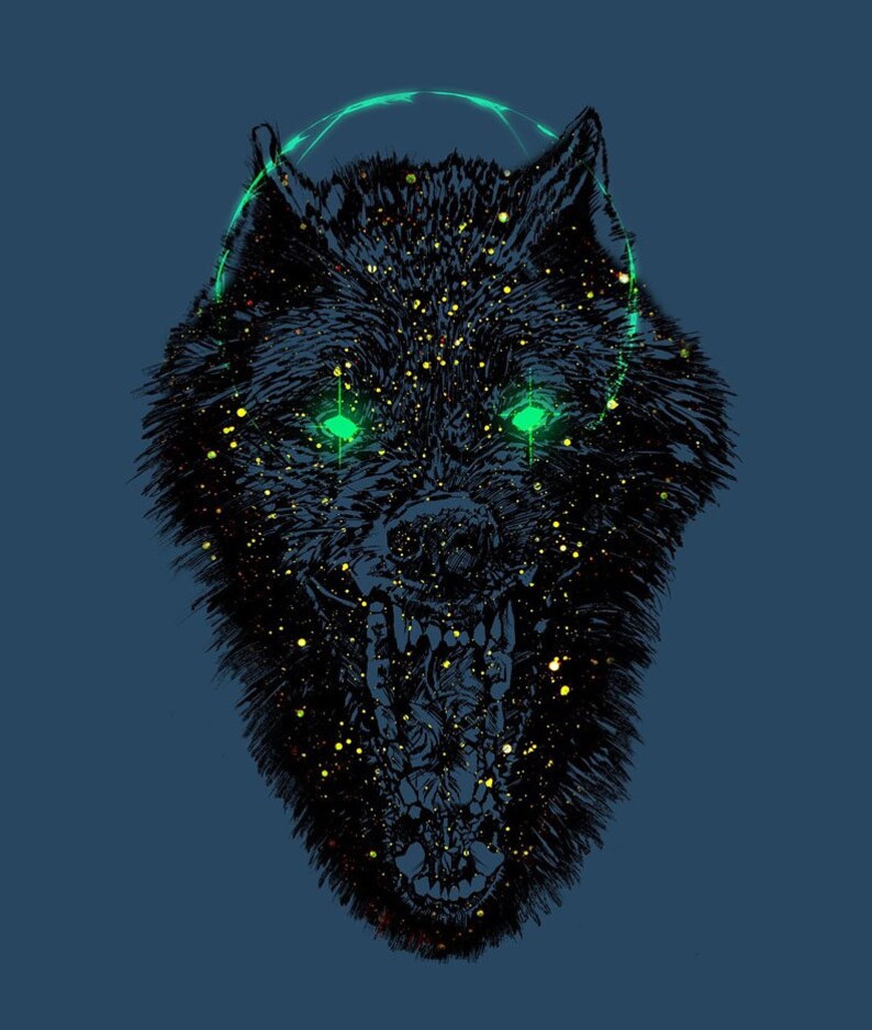 Wolf Glow, 8x10 High Quality Art Print by Alex Dakos, 2019 - Etsy